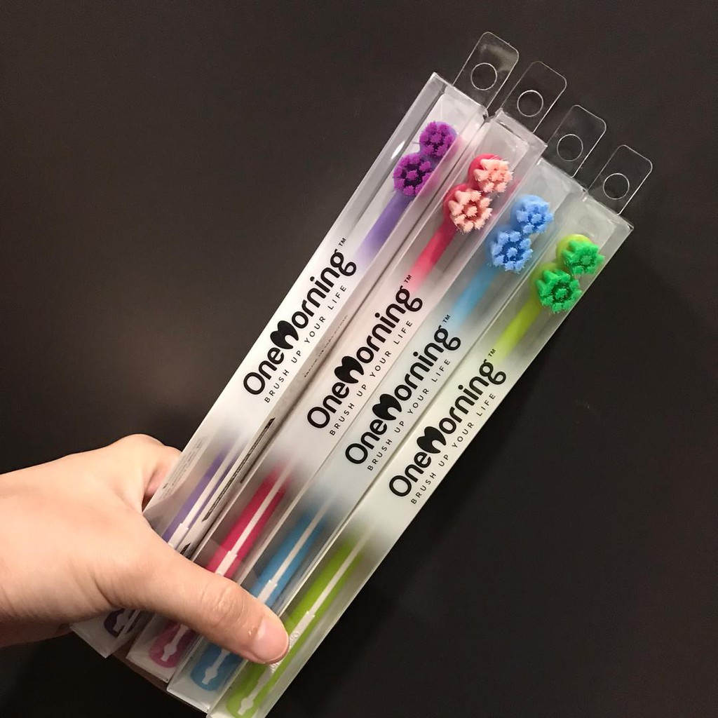 Berus Gigi One Morning Toothbrush ( Blue , Purple , Pink, Black, Light ...