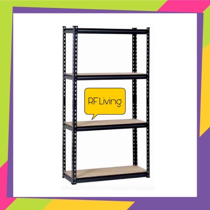 RF Living 4 Tier Multipurpose Boltless Rack Heavy Duty Metal Rack Shelf ...