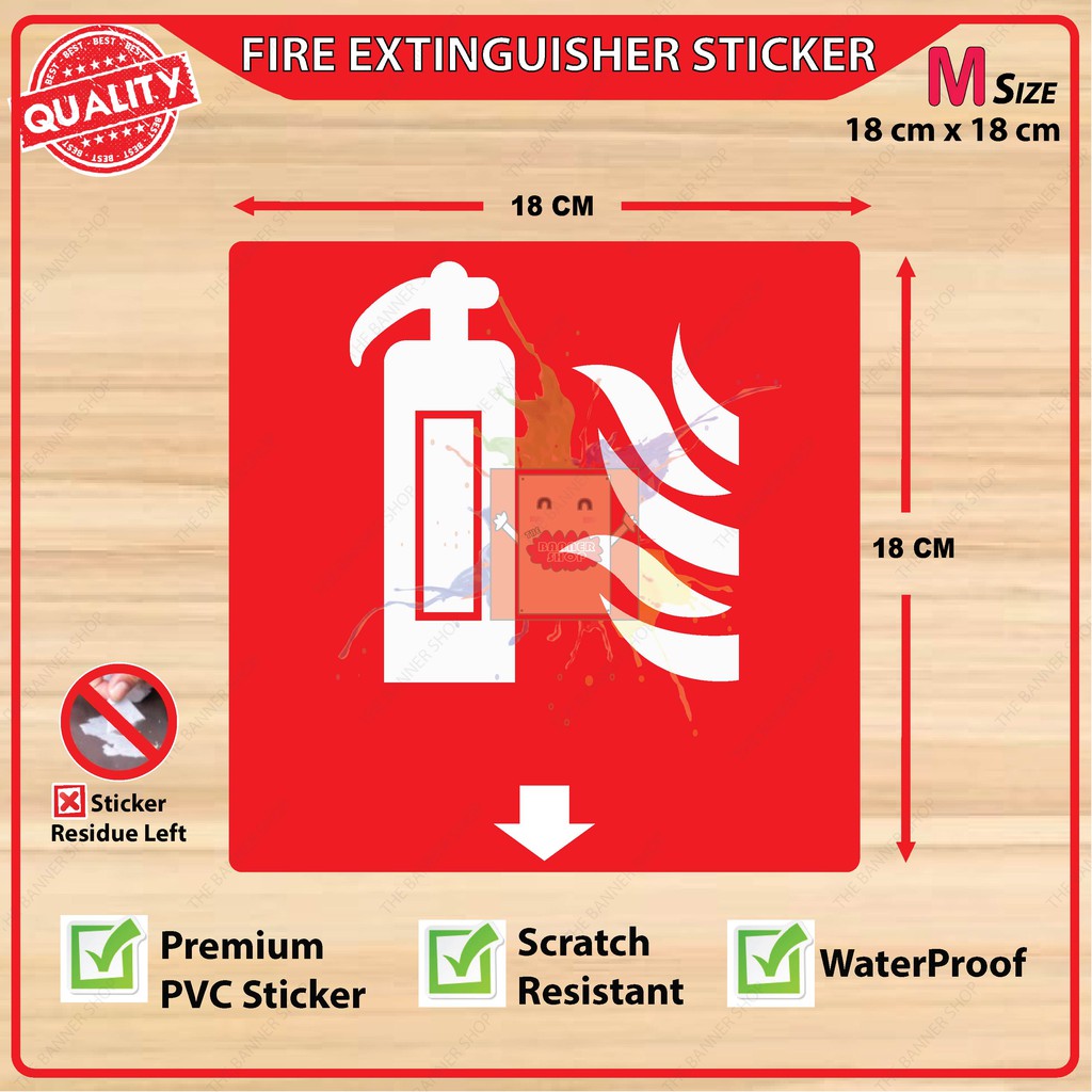 Fire Hose / Fire Extinguisher PVC Sticker | Shopee Malaysia