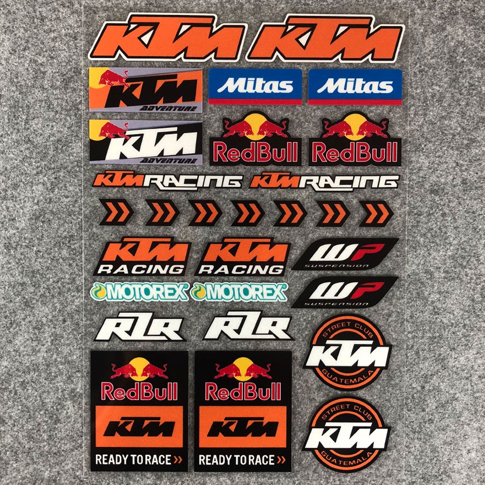 Reflective Motorcycle KTM Racing Sticker Motor Racing Styling ...
