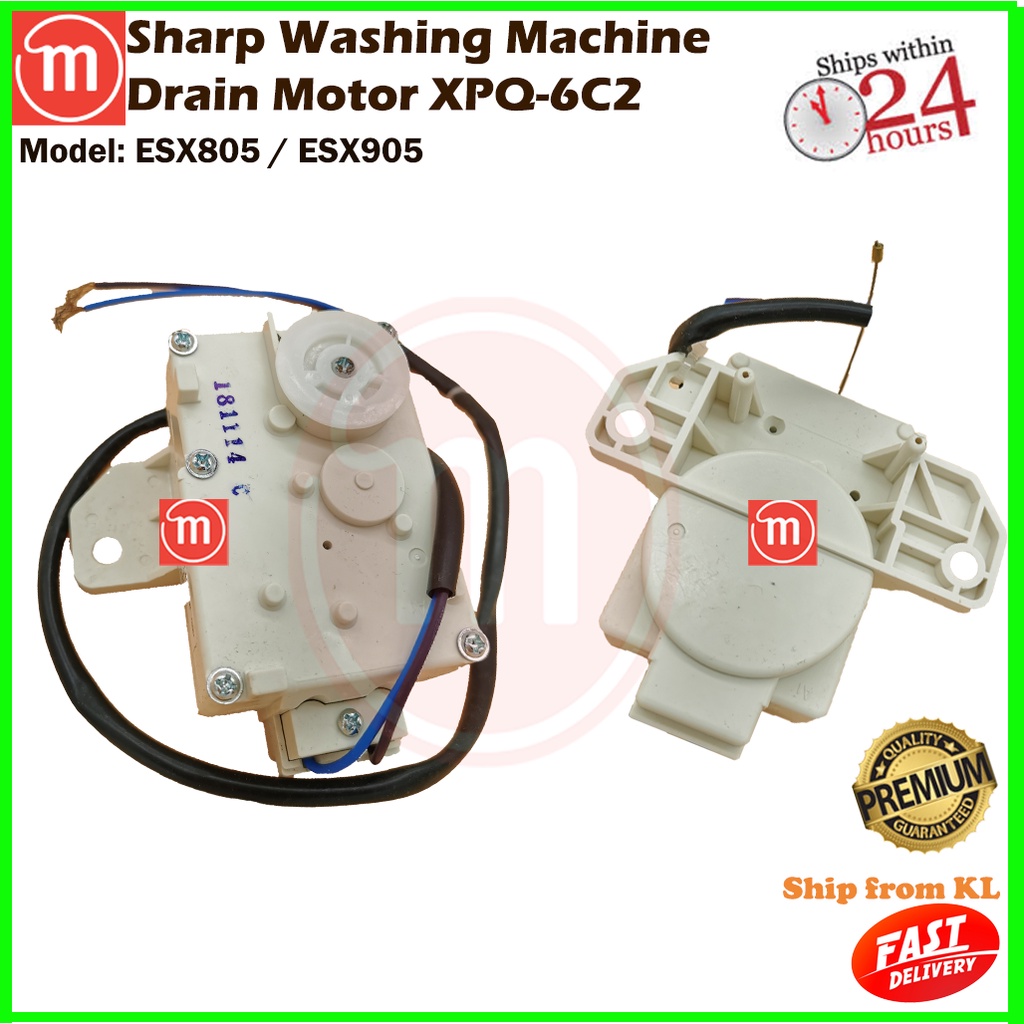 SHARP WASHING MACHINE DRAIN MOTOR XPQ-6C2 ESX805 / ESX905 / ESX115 ...
