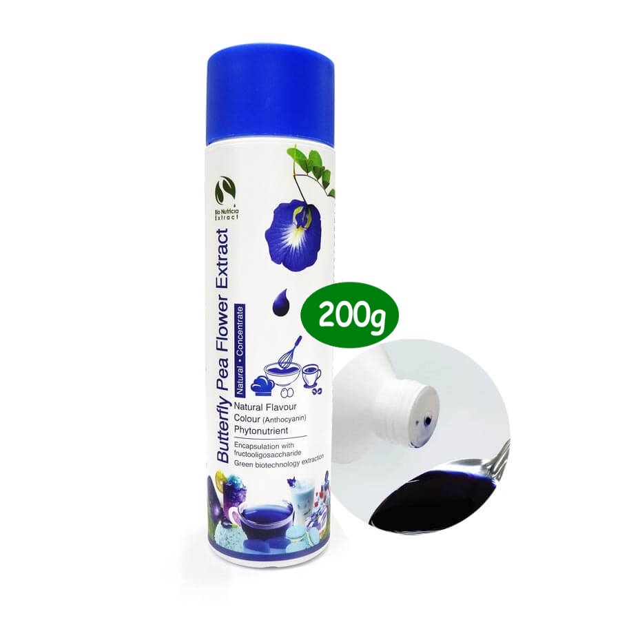 Butterfly Pea Flower Extract Liquid 200g, Fresh & Natural Flavor ...