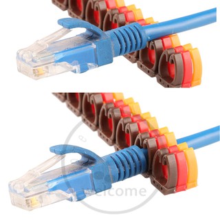 Wire Marker Tag Label Network Cable for Cat5e Cat6 Type Multicolor ...