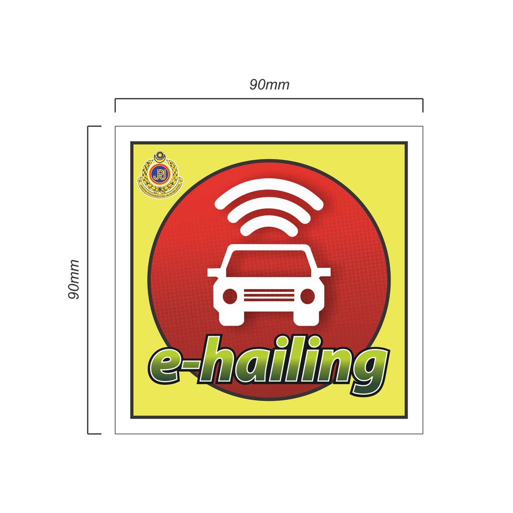 E-hailing sticker (READY STOCK!) | Shopee Malaysia