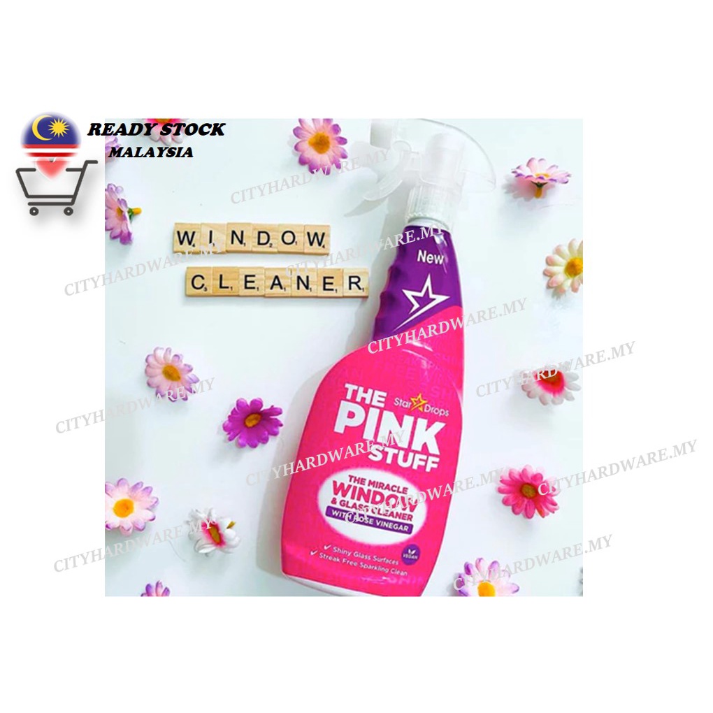 THE PINK STUFF THE MIRACLE WINDOW CLEANER WITH ROSE VINEGAR(750ML ...