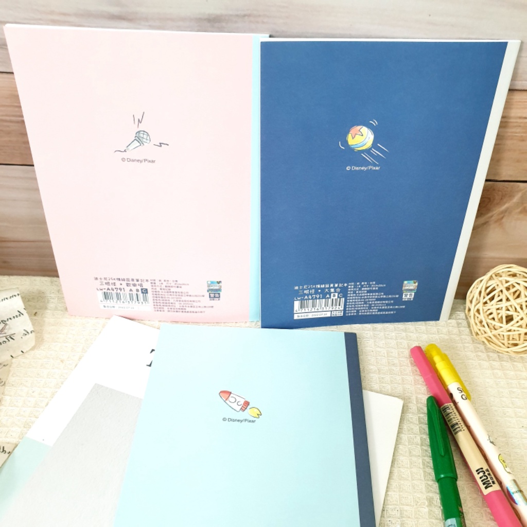 Disney 25K Notebook Three-Eyed Monster Fixed Page Notes Horizontal 25K ...