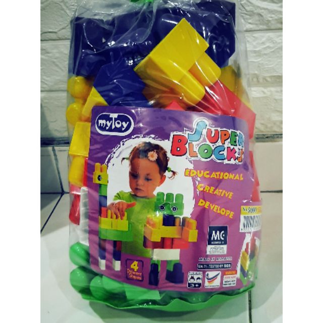 Ready stock!! MYTOYS GIANT super Block 50 pcs/25 pcs | Shopee Malaysia