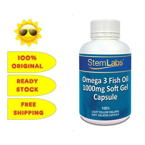 StemLabs Omega 3 Fish Oil 1000mg 100s | Shopee Malaysia