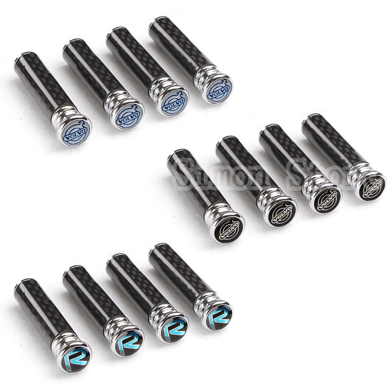 4PCS Car Door Lock Pins Cover Bolt Cap for Volvo V40 S40 S60 XC60 XC90 ...