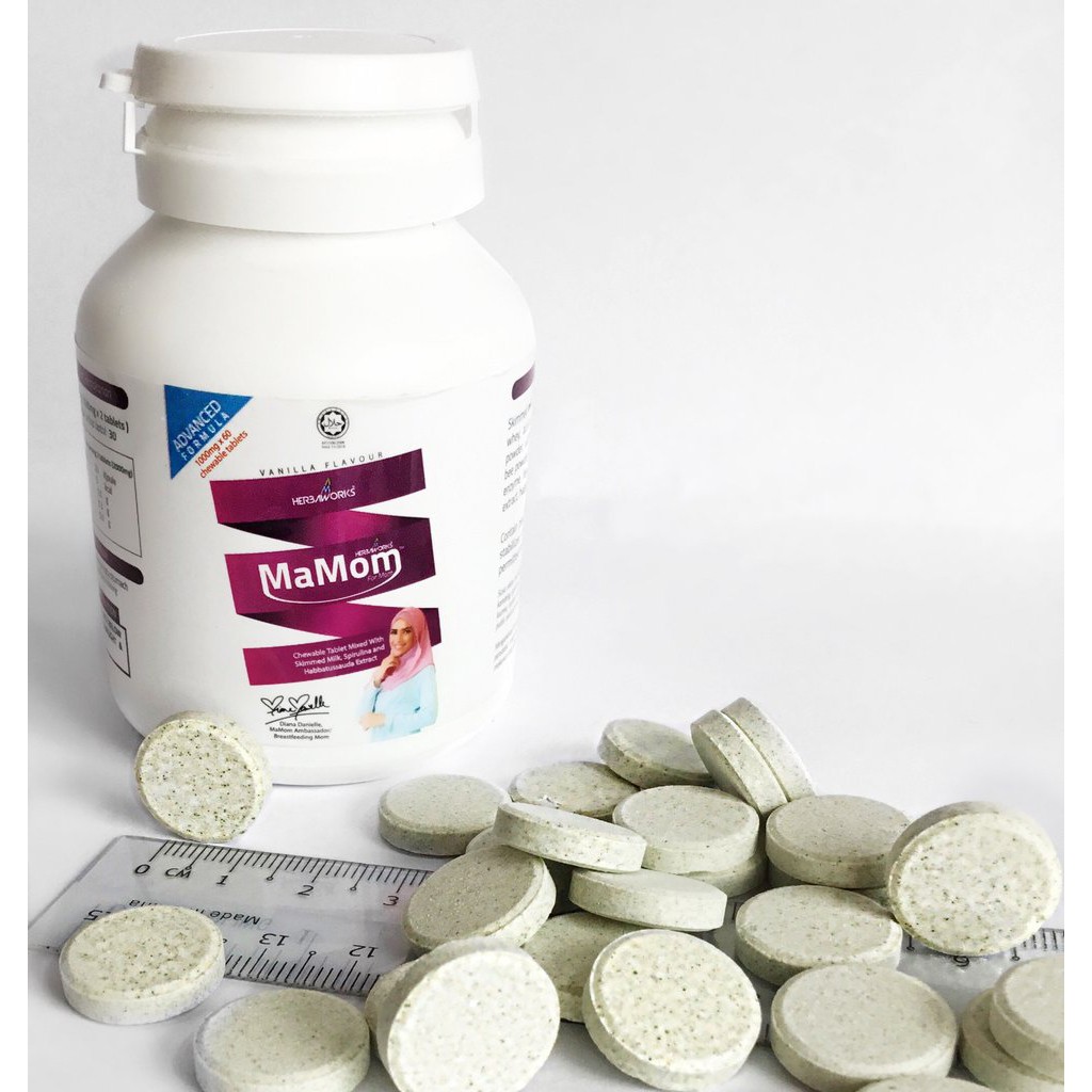 Mamom Milk Booster (60 Chewable Tablets) Tambah Susu Ibu | Shopee Malaysia