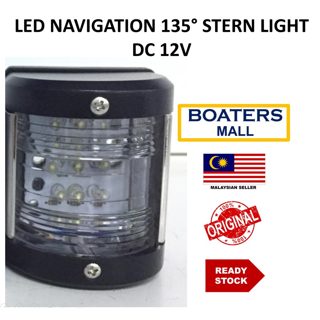 OMBAK LED Navigation Stern Light 135° for Boat Marine Yacht 12V E011014 ...