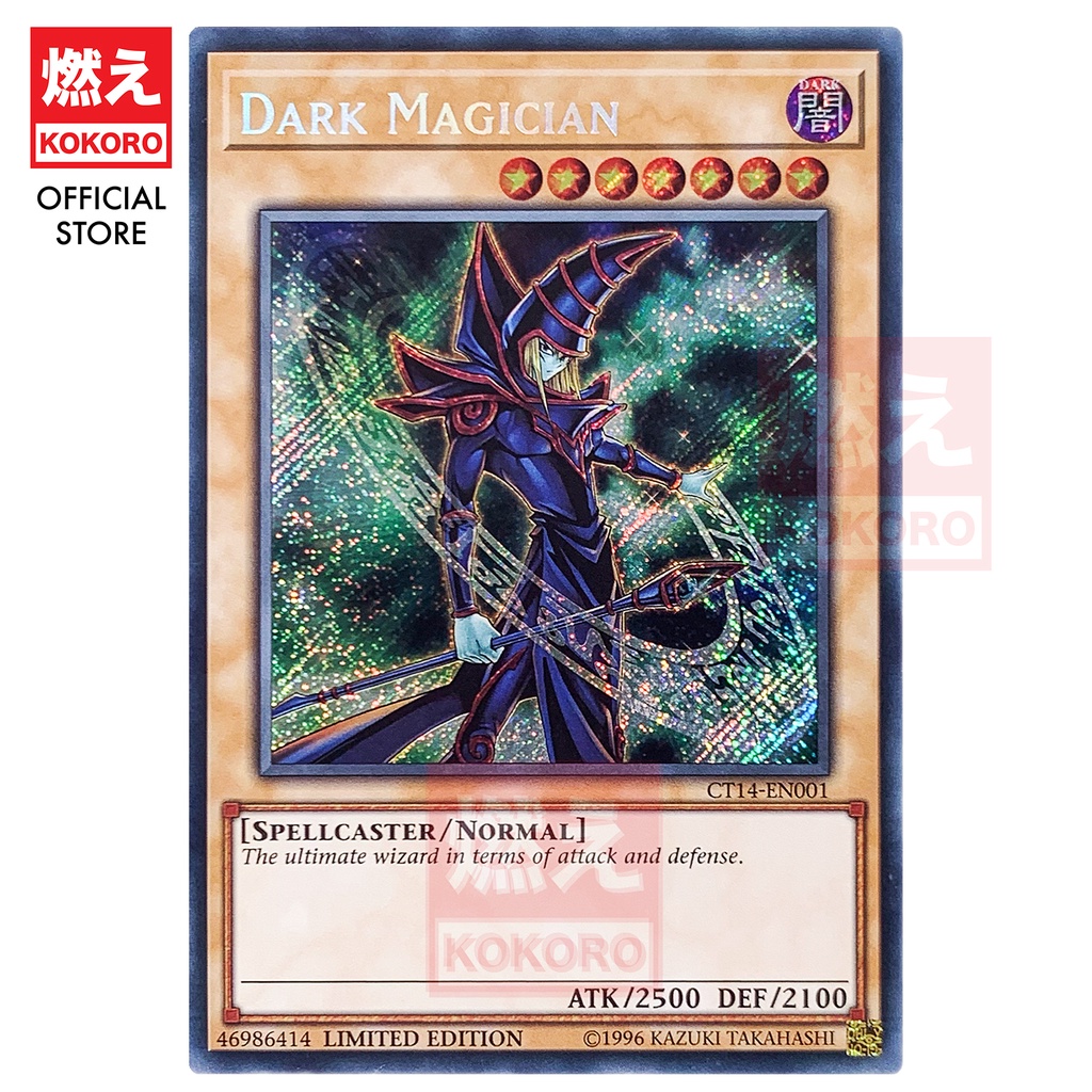 YUGIOH CARD Dark Magician CT14-EN001 CT14-IT001 SDMY-JP010 SCR SER [KOKORO 游戏王] [魔法师] [暗] [TCG ...