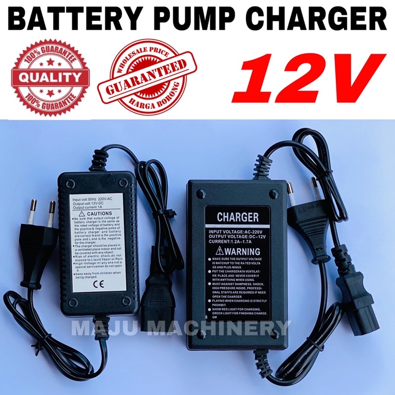 12V Battery Charger for Sprayer Pump Knapsack Heavy Duty Spare Part ...