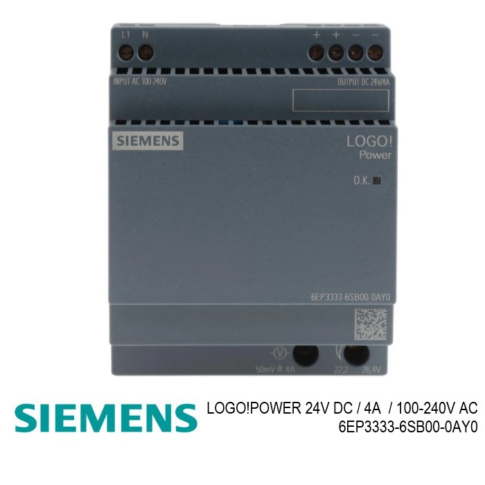 SIEMENS | LOGO!POWER 24V DC / 4A | Shopee Malaysia