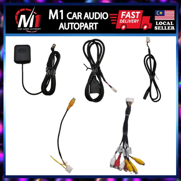 Android Player Socket 5pcs- RCA Cable, USB Slot, Gps Antenna, Camera Output Socket | Shopee Malaysia