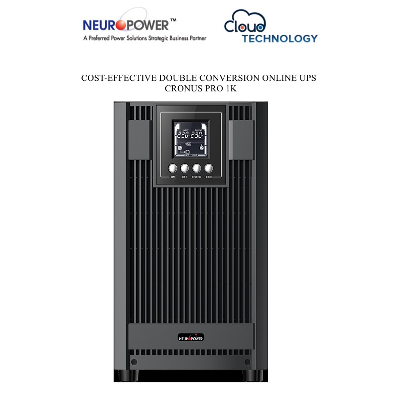 NEUROPOWER CRONUS PRO 1K TOWER SERIES 1000VA COST-EFFECTIVE DOUBLE ...
