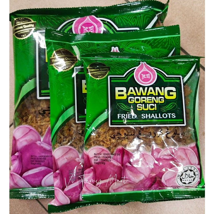 Halal*KB Bawang Goreng Suci/Fried Shallots 炸葱油片*90g/180g/450g | Shopee Malaysia