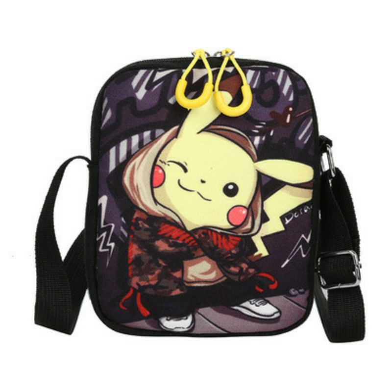 POKEMON SLING BAG CUTE CARTOON PIKACHU BAG KIDS ADULT BAG CANVAS BAG ...