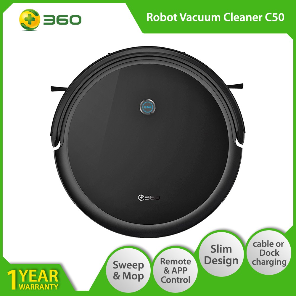 Qihoo 360 C50 Robot Vacuum & Mop Cleaner Robot Vacuum Cleaner Works ...