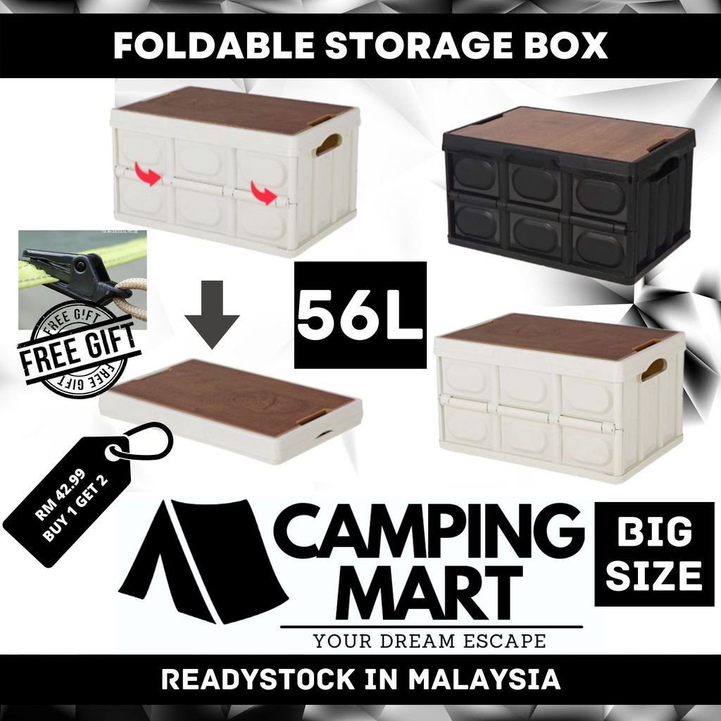 Foldable Storage Box Outdoor Camping Storage Box Car Foldable Large ...