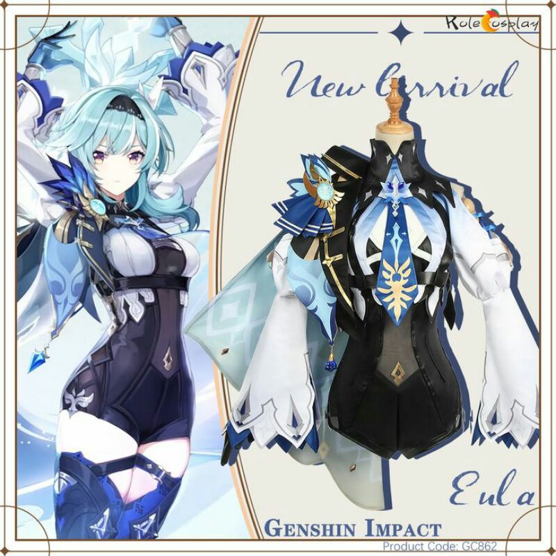 (Second-hand) Genshin Impact Eula Lawrence Cosplay Costume | Shopee ...