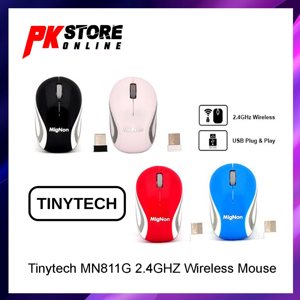 TINYTECH 2.4GHZ WIRELESS MOUSE (MS-MN811) | Shopee Malaysia