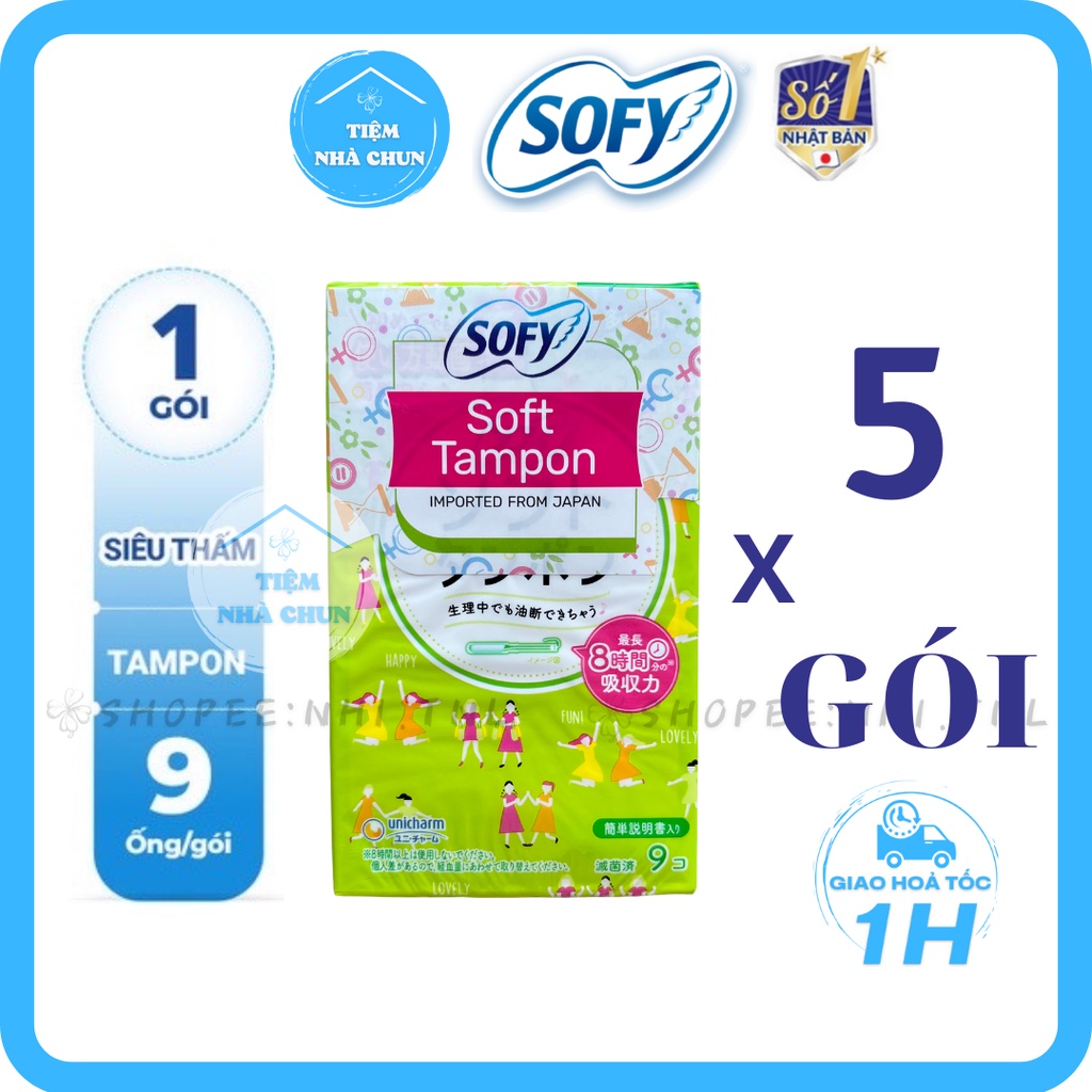 [BVS] Set of 5 Super Absorbent Sofy Soft Tampons Japanese Tampons ...