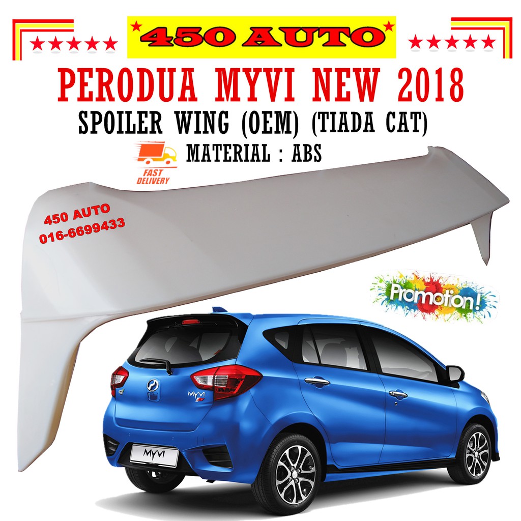 PERODUA MYVI BARU 18-20 G3 TOP SPOILER OEM ( ABS PLASTIC) Special ...
