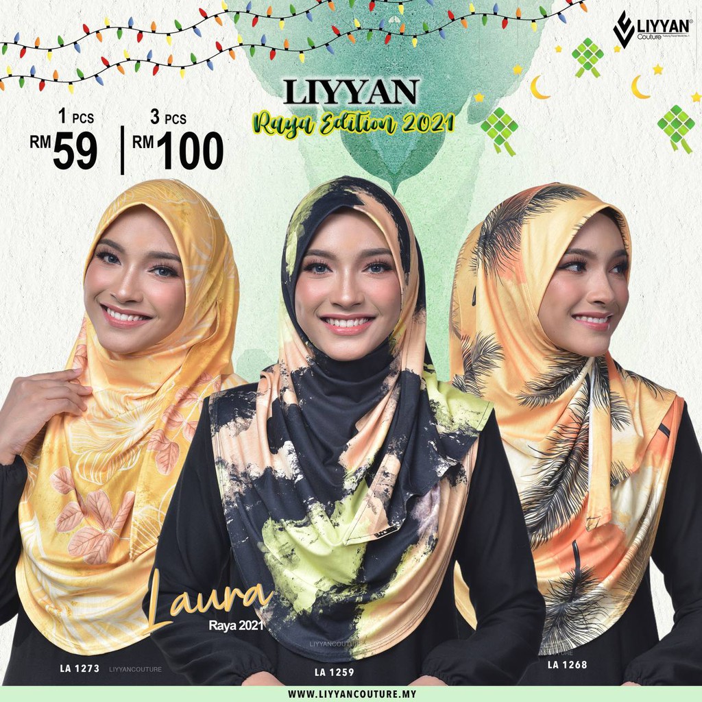 LAURA RAYA 3 - Instant, ironless shawl [LIYYAN COUTURE] | Shopee Malaysia