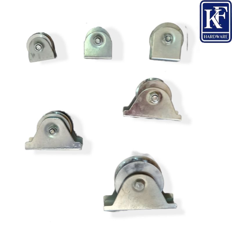 BESI U ROLLER WITH FULL BRACKET DOUBLE BEARING PINTU PAGAR | Shopee ...