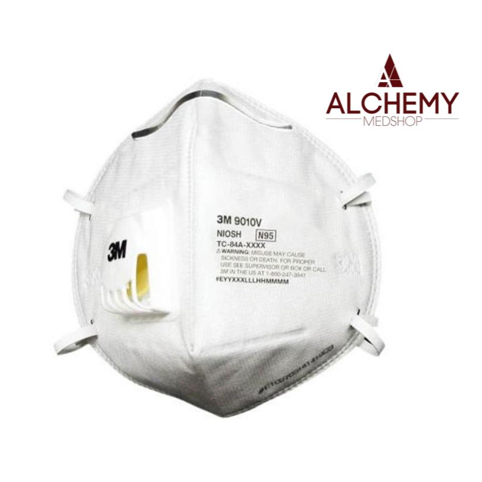 Respirator N95 Dust/Mist with Valve, 20pcs/box (3M 9010V) | Shopee Malaysia