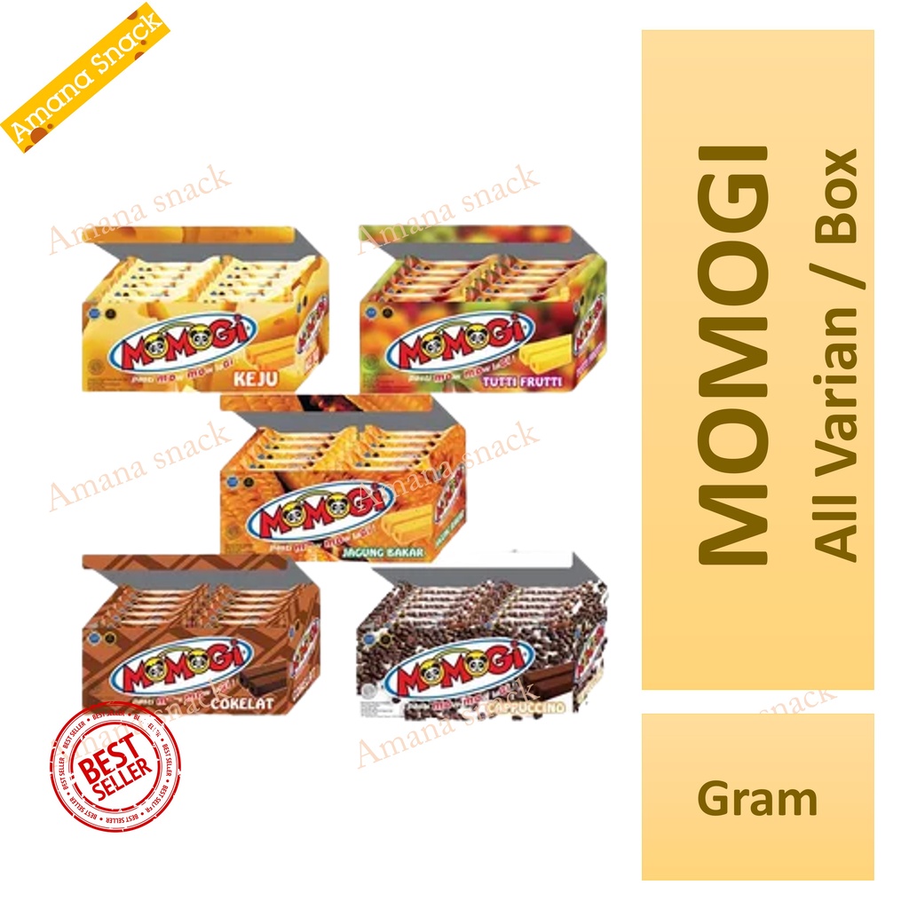 Momogi Wafer All Flavor Variants in a box | Shopee Malaysia