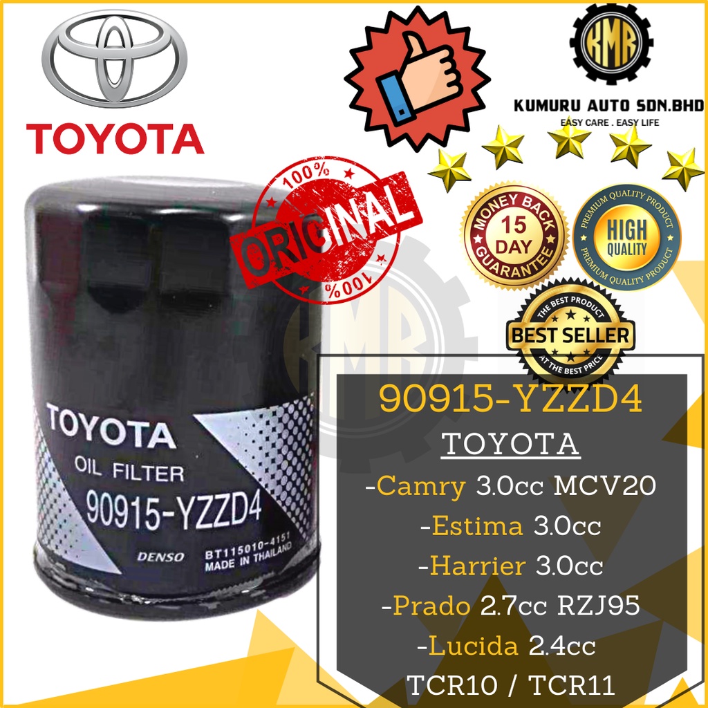 90915-YZZD4 Original Oil Filter Toyota Hilux Innova Fortuner Hiace ...