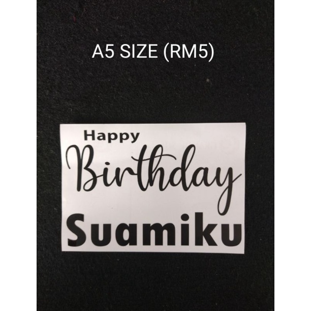 STICKER HAPPY BIRTHDAY SUAMIKU / SAYANG UNTUK BELON BOBO / FOIL ...