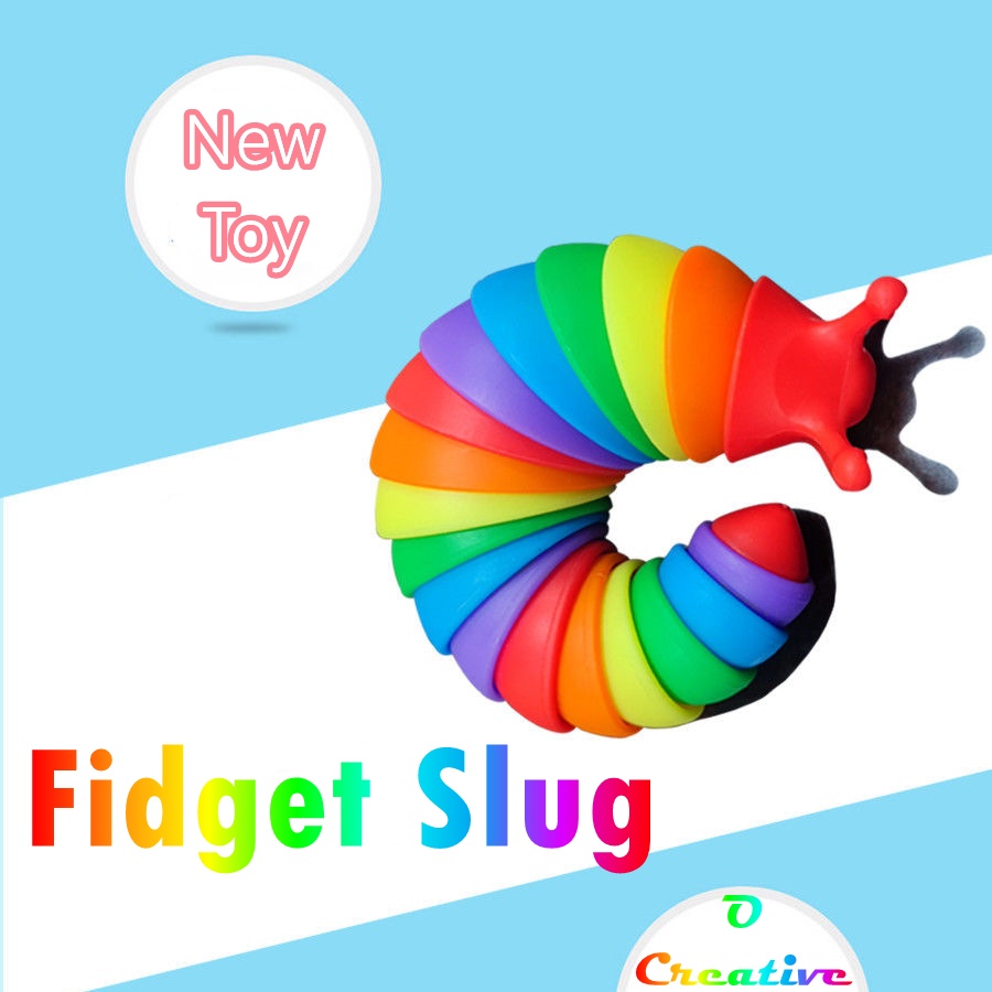 Stress Reliever Toys Children Slug Puzzle Peristalsis Funny Fidget Toys ...