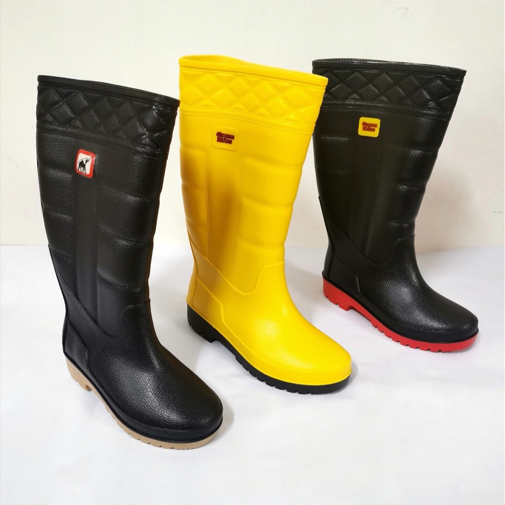 Gajah King High Cut Rubber Rainboots | Cap Gajah Kasut Boot Getah 3-888 ...