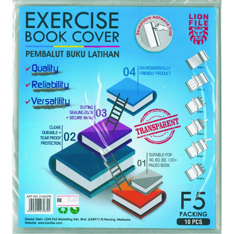 F5 Transparent Exercise Book Cover | Shopee Malaysia