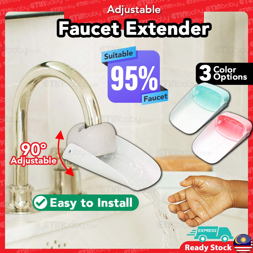 Faucet Extender Children Sink Handle Adjustable Extender Baby Hand Wash ...