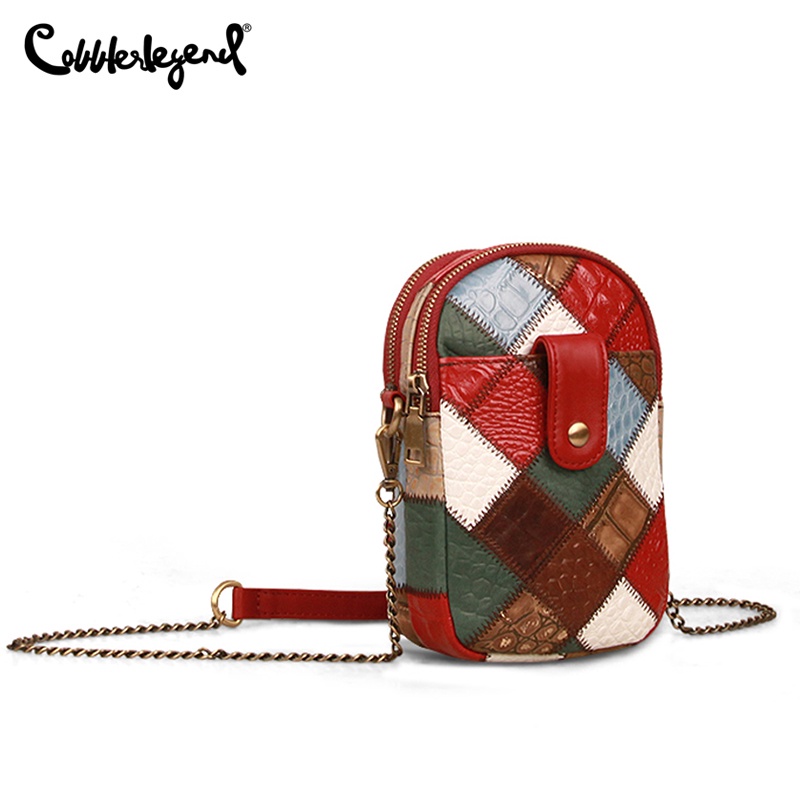 Double Zip Sling Bag Fashion Women's Leather Bag Waterproof Durable ...