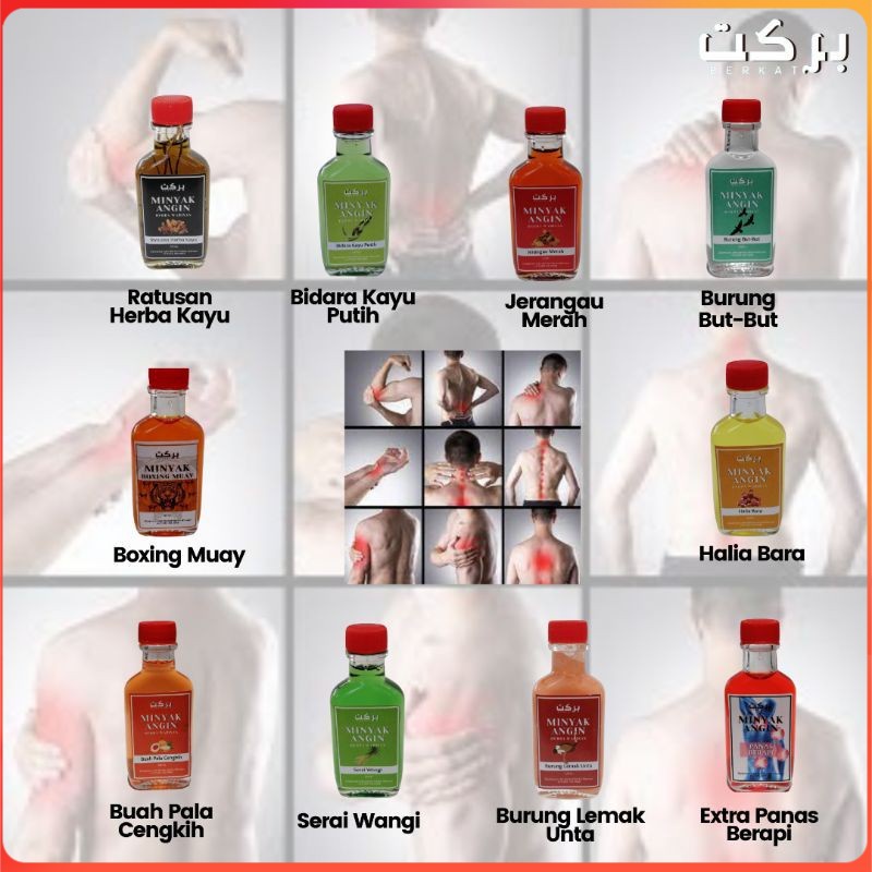 Minyak Urut Herba Panas Minyak Panas Tomoi Serai Wangi Minyak Daun ...