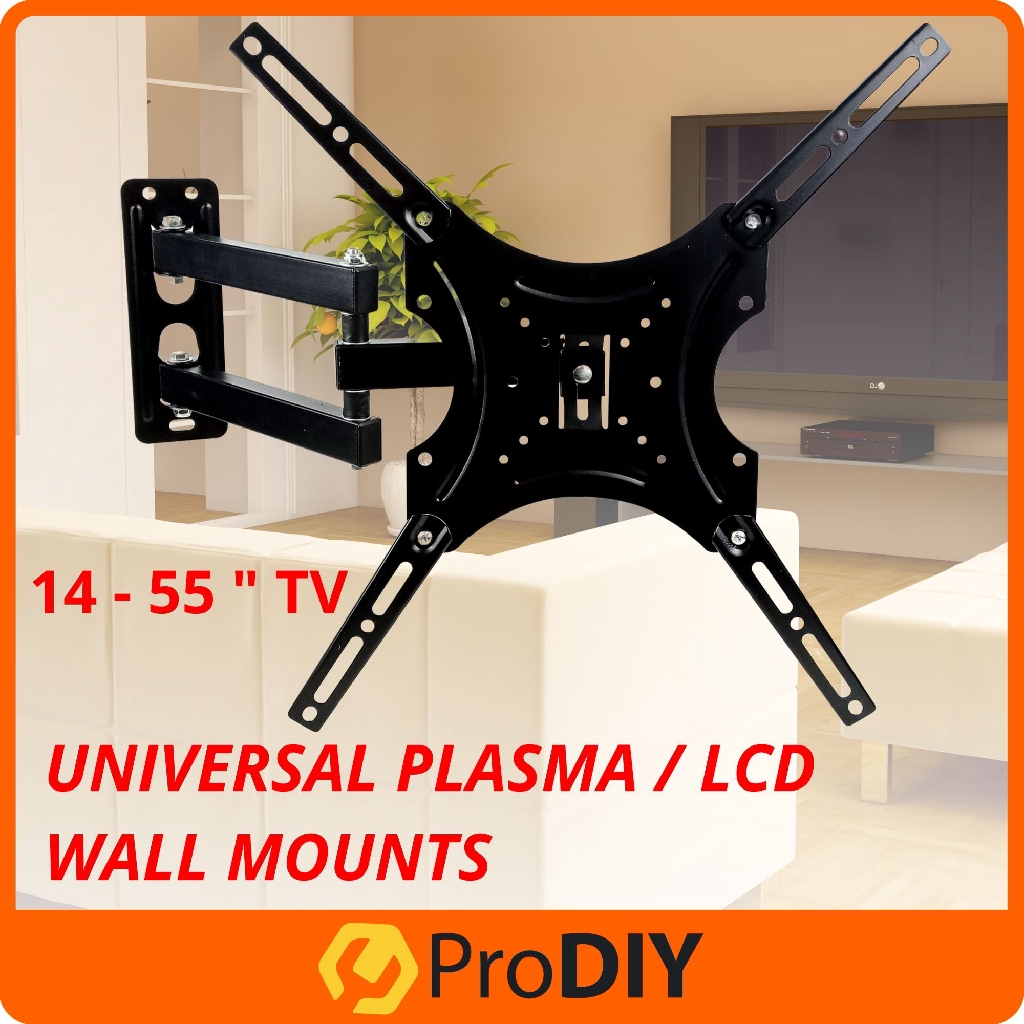 14 - 55 Inch LCD LED Plasma TV Bracket Wall Mount Flat Panel Bracket Holder ( HDL-117B / 117B-2 ...