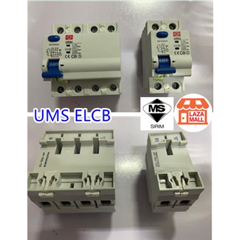 [SIRIM] ELCB Single/ Three Phase UMS ELCB 63A Miniature Circuit Breaker ...
