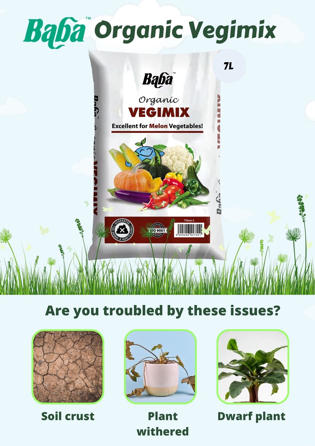 Baba Organik Vegimix 7L – Tanah campuran khas untuk pokok sayuran ...