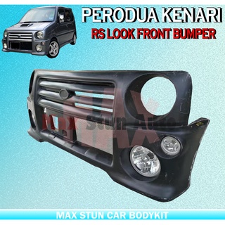 PERODUA KENARI RS LOOK FRONT BUMPER WITH LAMP (RS) BUMPER DEPAN FOR ...