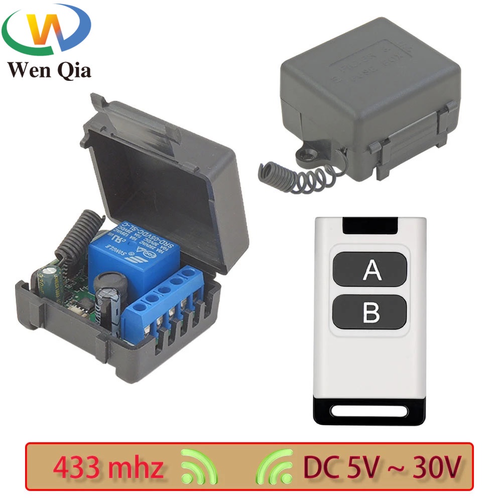 433mhz RF Universal Remote Control Switch DC 6V 12V 24V 30V 1 Channel ...