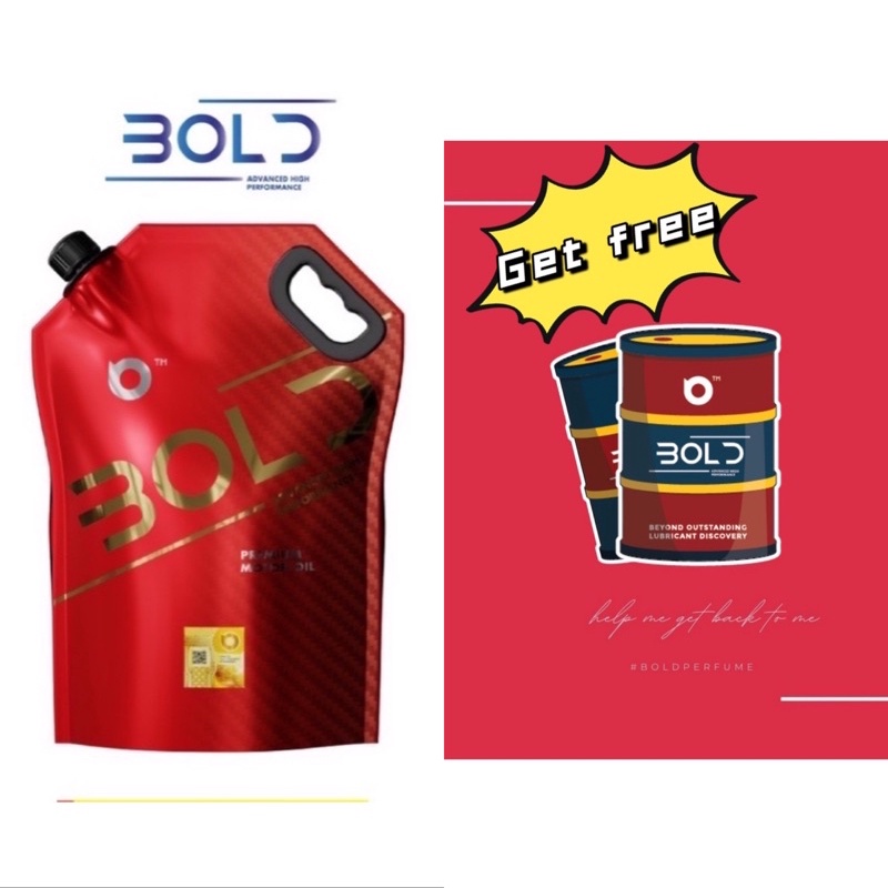 Bold oil 15W50 4Lit semi synthetic English oil freePerfume Card (Ready ...