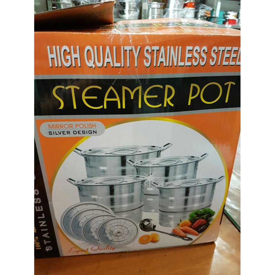 Steamer Pot Stacking Pot 4 (Special Gojek) | Shopee Malaysia