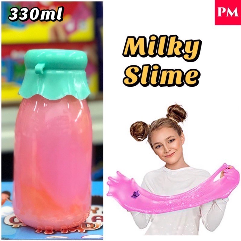 Milky Big Bottle Slime 330ml Toys - Mainan Botol Besar Warna Susu ...