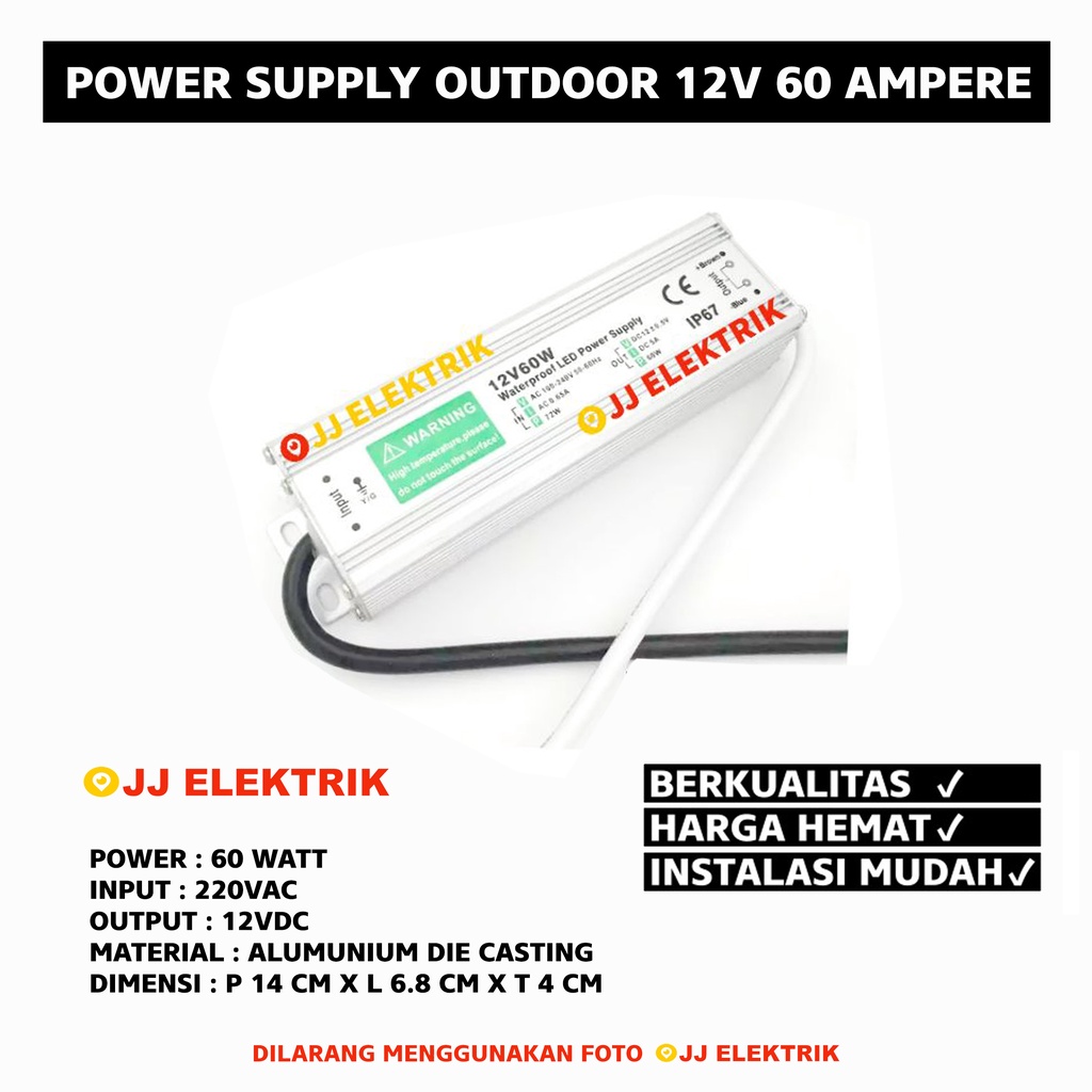 Quality 12V 10A 120 Watt Indoor Outdoor Waterproof Power Supply | Shopee Malaysia