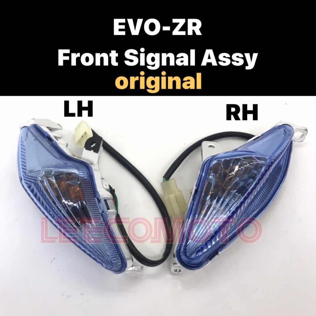 ORIGINAL DEMAK EVOZR EVO-ZR EVO ZR FRONT SIGNAL SET LAMP LIGHT LAMPU SIGNAL DEPAN KIRI KANAN SET ...